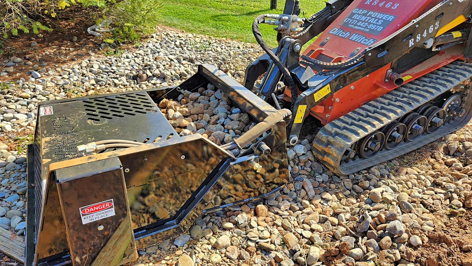 Ditch Witch Landscape Rake | Ideal Rockaway Rock Rakes