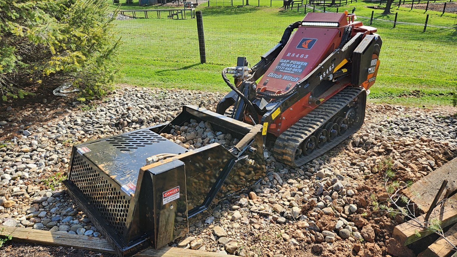 Ditch Witch Landscape Rake | Ideal Rockaway Rock Rakes