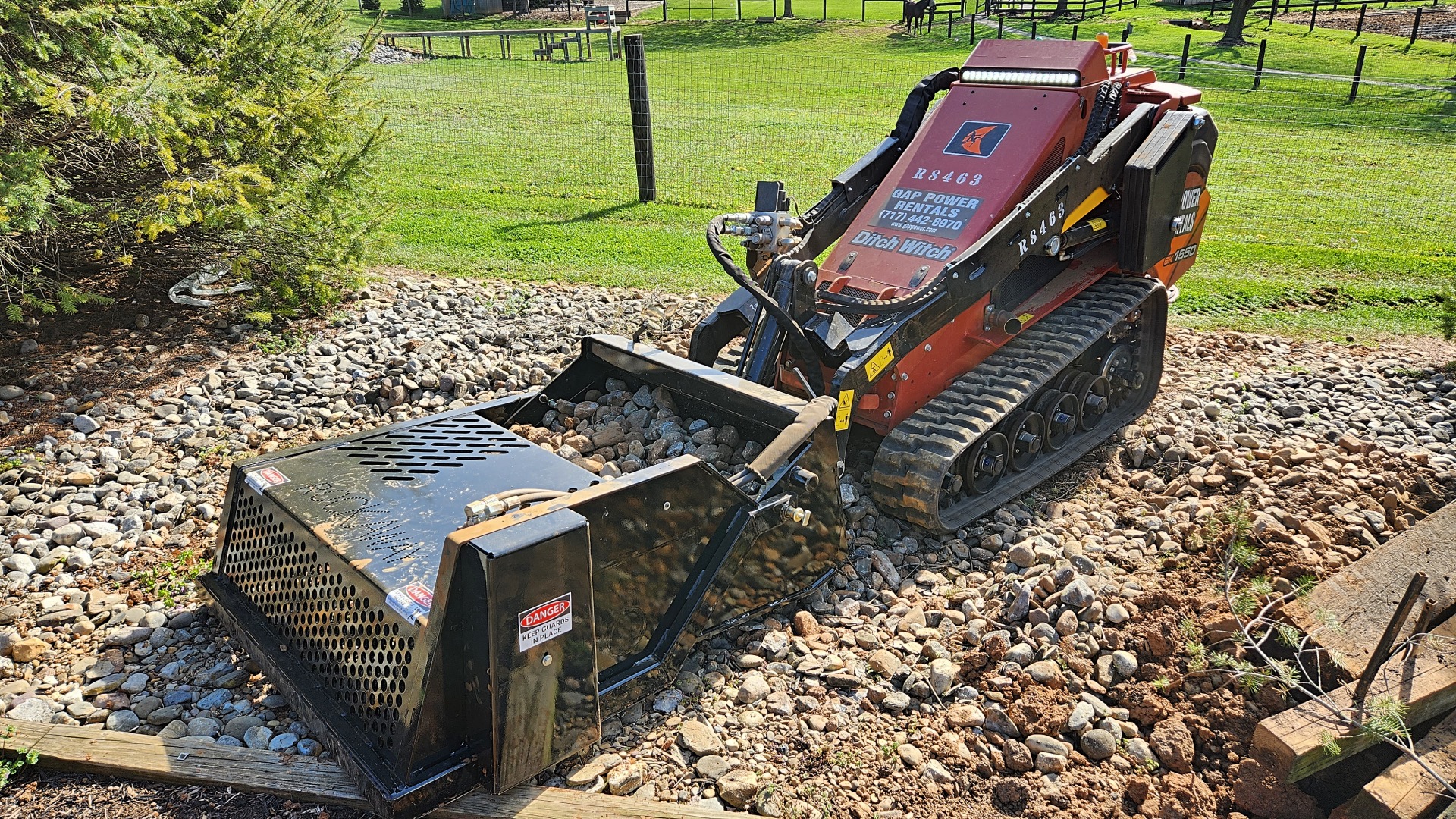 Ditch Witch Landscape Rake | Ideal Rockaway Rock Rakes