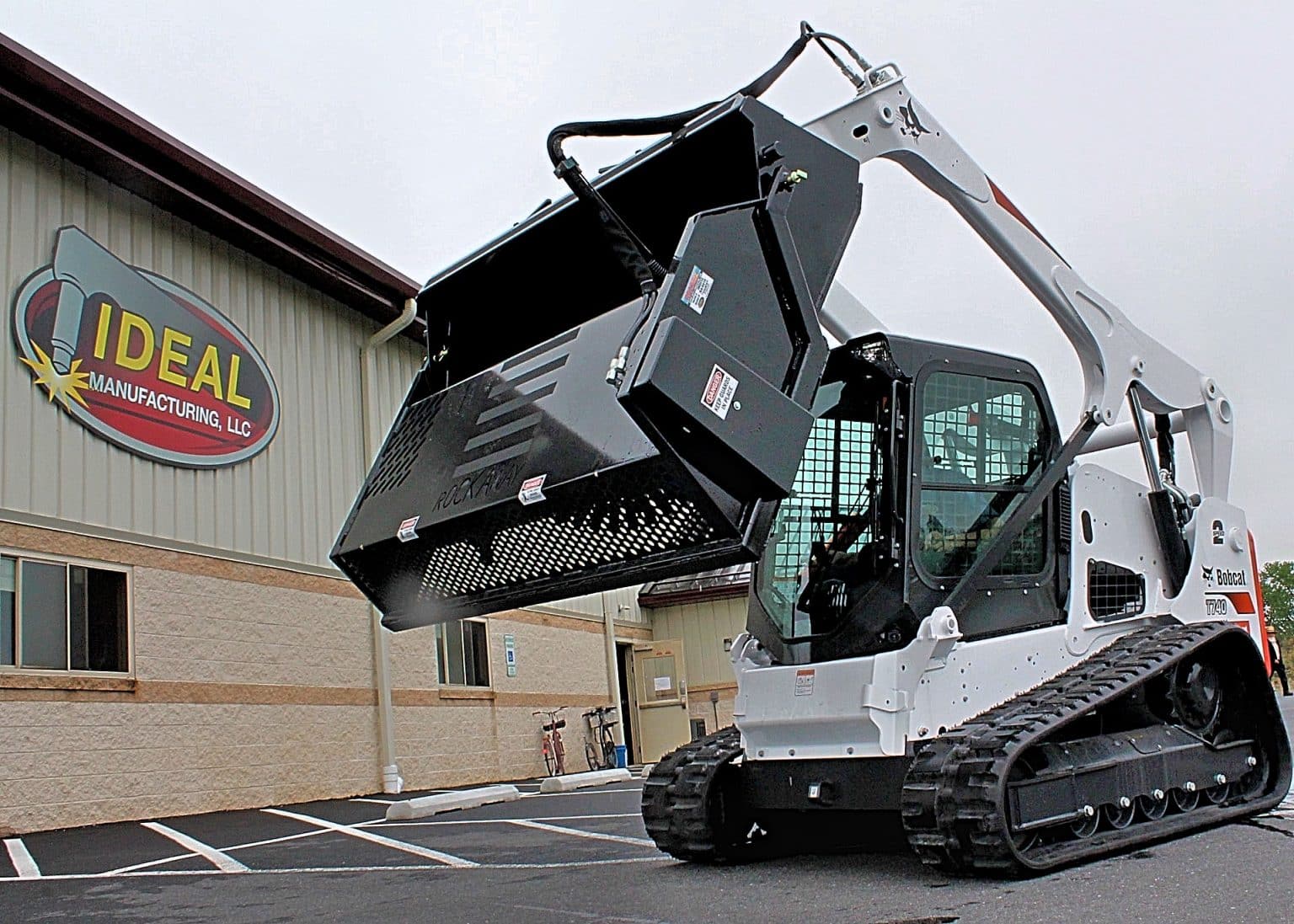 Skid Steer Rock Rake | 74" Rockaway Rock Rake Attachment