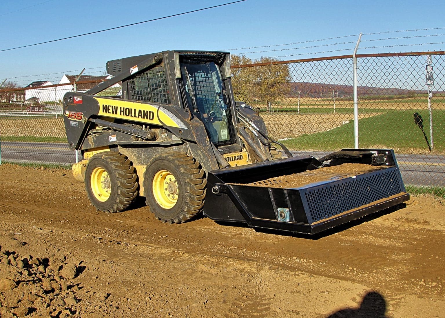 Skid Steer Rock Rake | 74" Rockaway Rock Rake Attachment