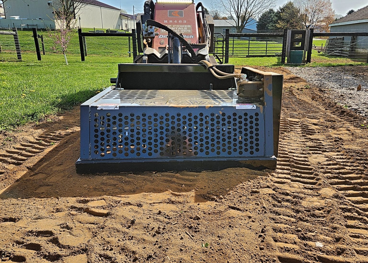 Mini Skid Steer Landscape Rake | 44" Mini Rockaway