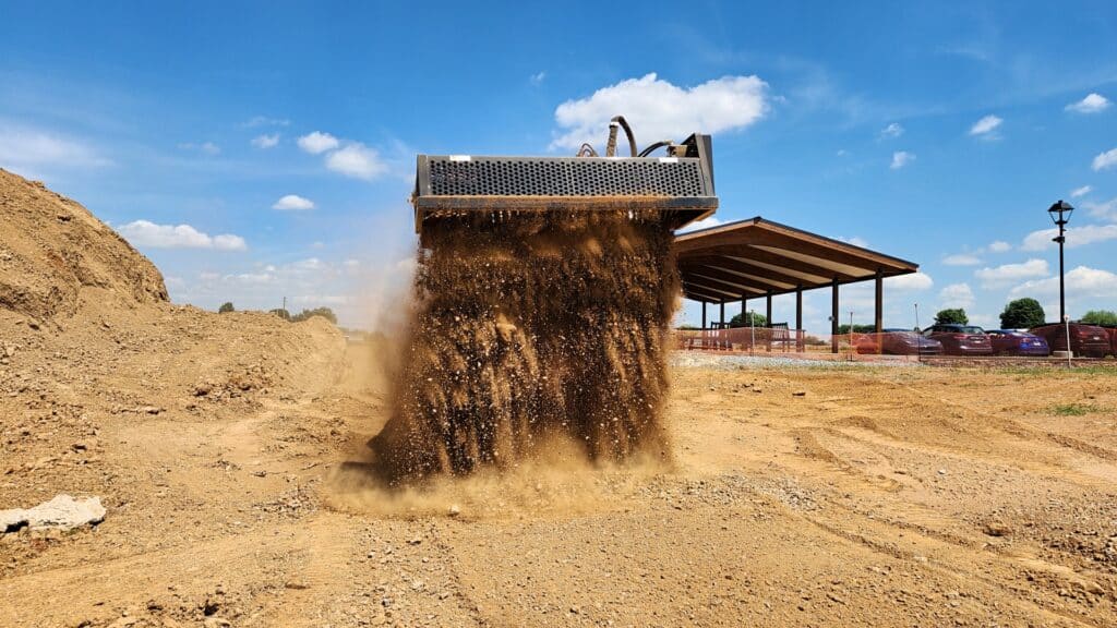 Landscape Rake With Screening Bucket | New Rockaway Upgrade